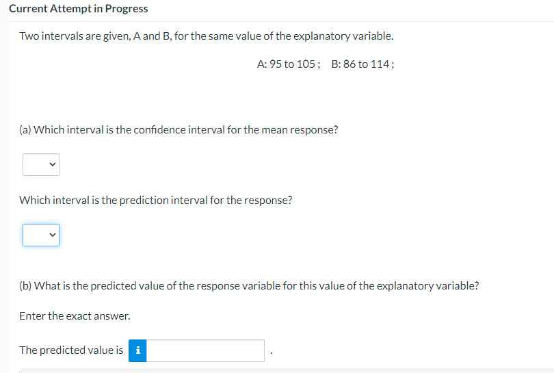 Solved Current Attempt in Progress Two intervals are given, | Chegg.com