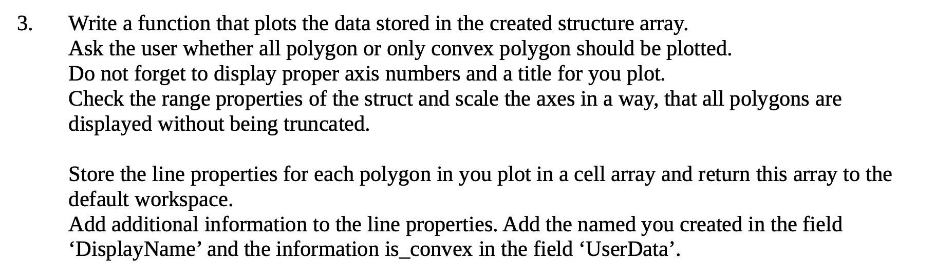 Solved 3. a Write a function that plots the data stored in | Chegg.com