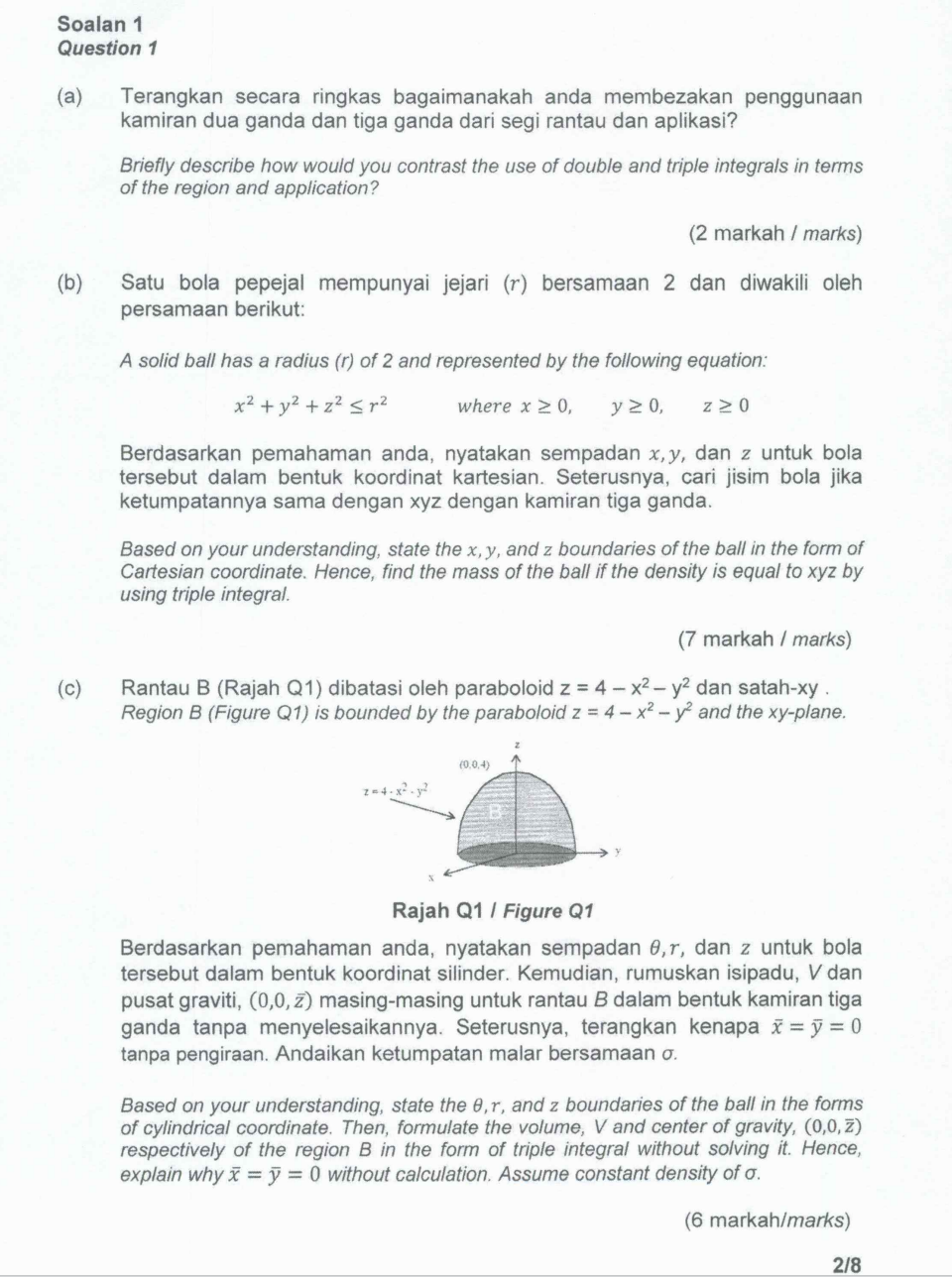 Solved Soalan 1Question 1(a) ﻿Terangkan secara ringkas | Chegg.com