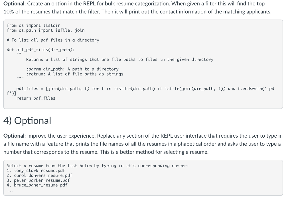 Techniqual Description Create a REPL application that | Chegg.com