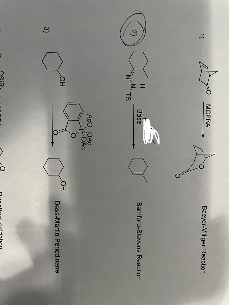 Solved A MCPBA 1) Baeyer-Villiger Reaction H Base | Chegg.com
