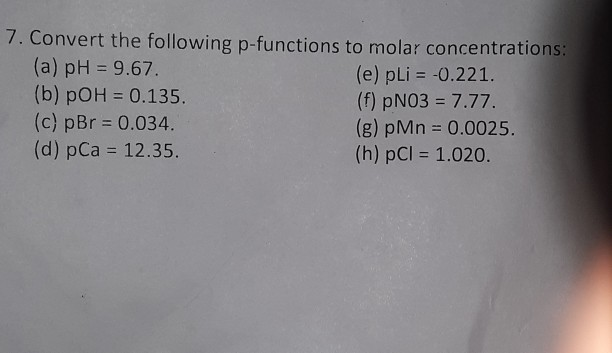 Solved 6. Calculate the p-functions for each ion in a | Chegg.com