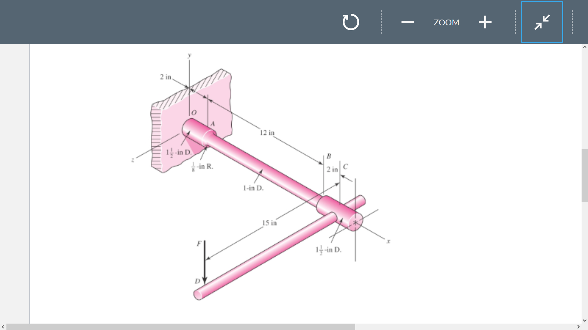 Solved Refer to the figure below, solve for the stresses at | Chegg.com