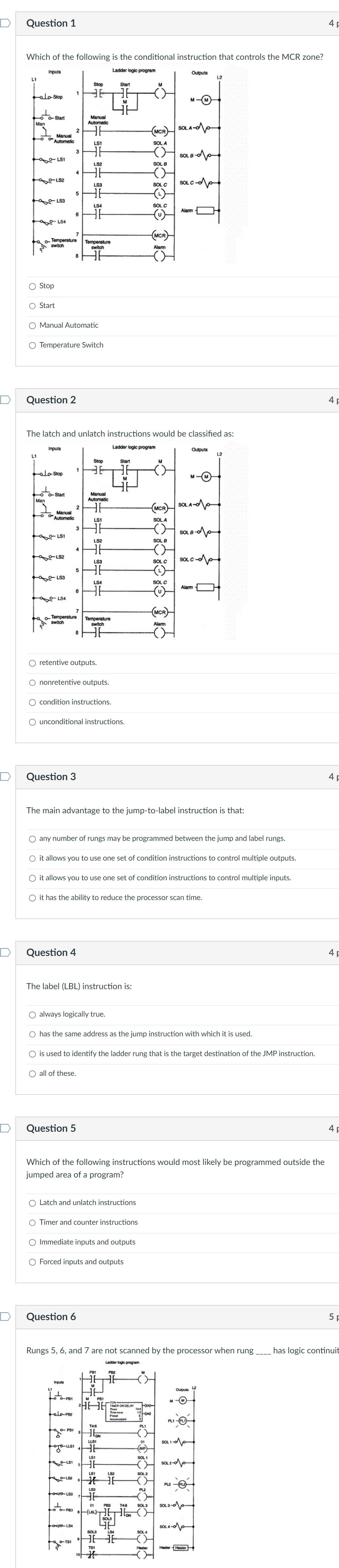 Solved Rung No. 2 will be true: at all times. when the | Chegg.com