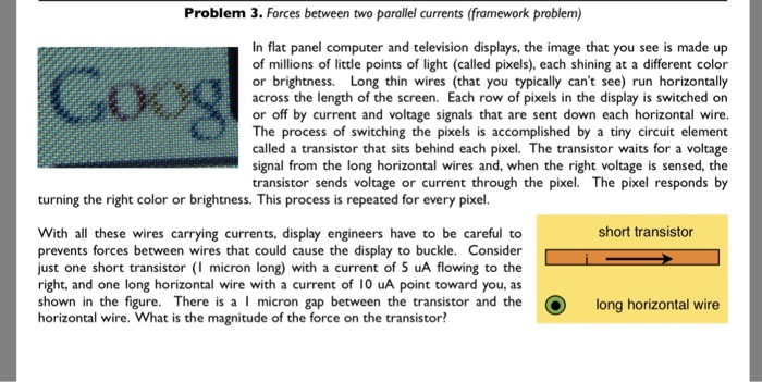 Solved Problem 3. Forces between two parallel currents | Chegg.com