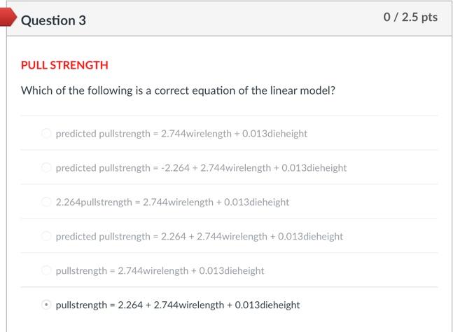 Solved MULTIPLE REGRESSION EXCEL OUTPUT (PULL STRENGTH) | Chegg.com