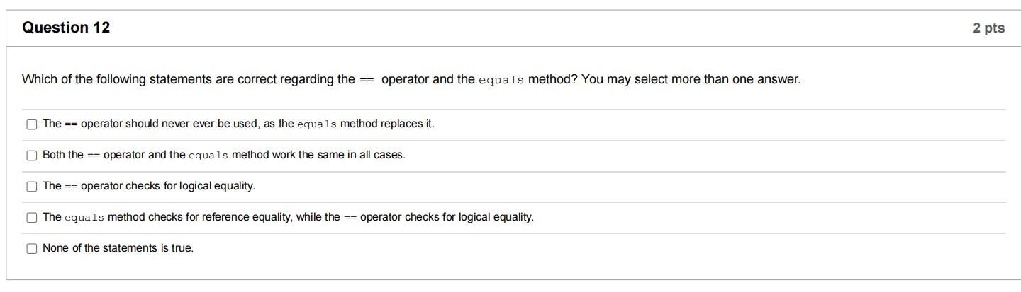 Solved Which of the following statements are correct | Chegg.com
