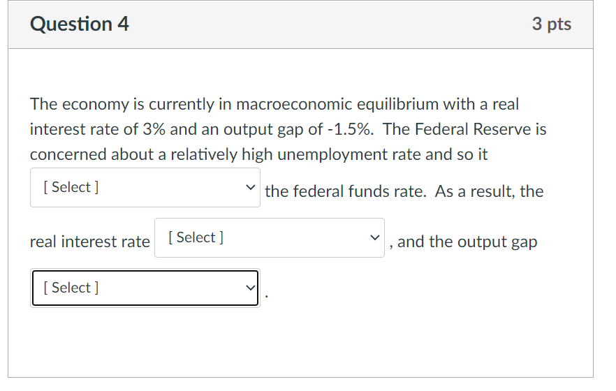 Solved First Drop Down Is Raises Lowers Does Not Change Chegg