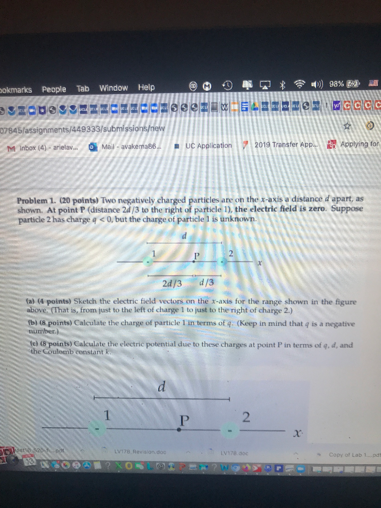 Solved bokmarks People Tab Window Help @ M x )) 98% 61 W | Chegg.com