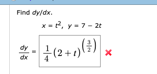 Solved Find dy/dx. Find dy/dx and d2y/dx2, and find the | Chegg.com