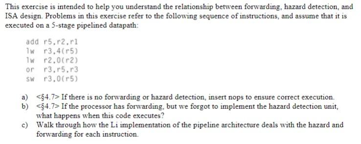 Solved This exercise is intended to help you understand the | Chegg.com