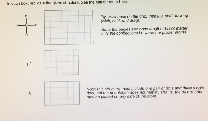 Solved help. In each box, replicate the given structure. See | Chegg.com