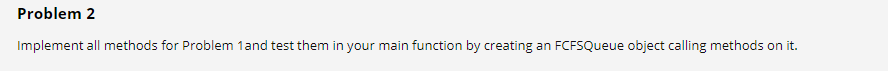 Solved In this program, you will implement a FIFO or FCFS | Chegg.com