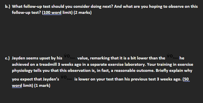 Your newest client, Jayden (the "jogger") Jorgenson, | Chegg.com