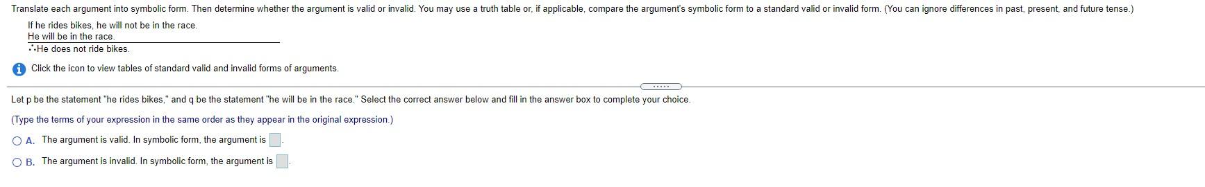 Solved Translate each argument into symbolic form. Then | Chegg.com