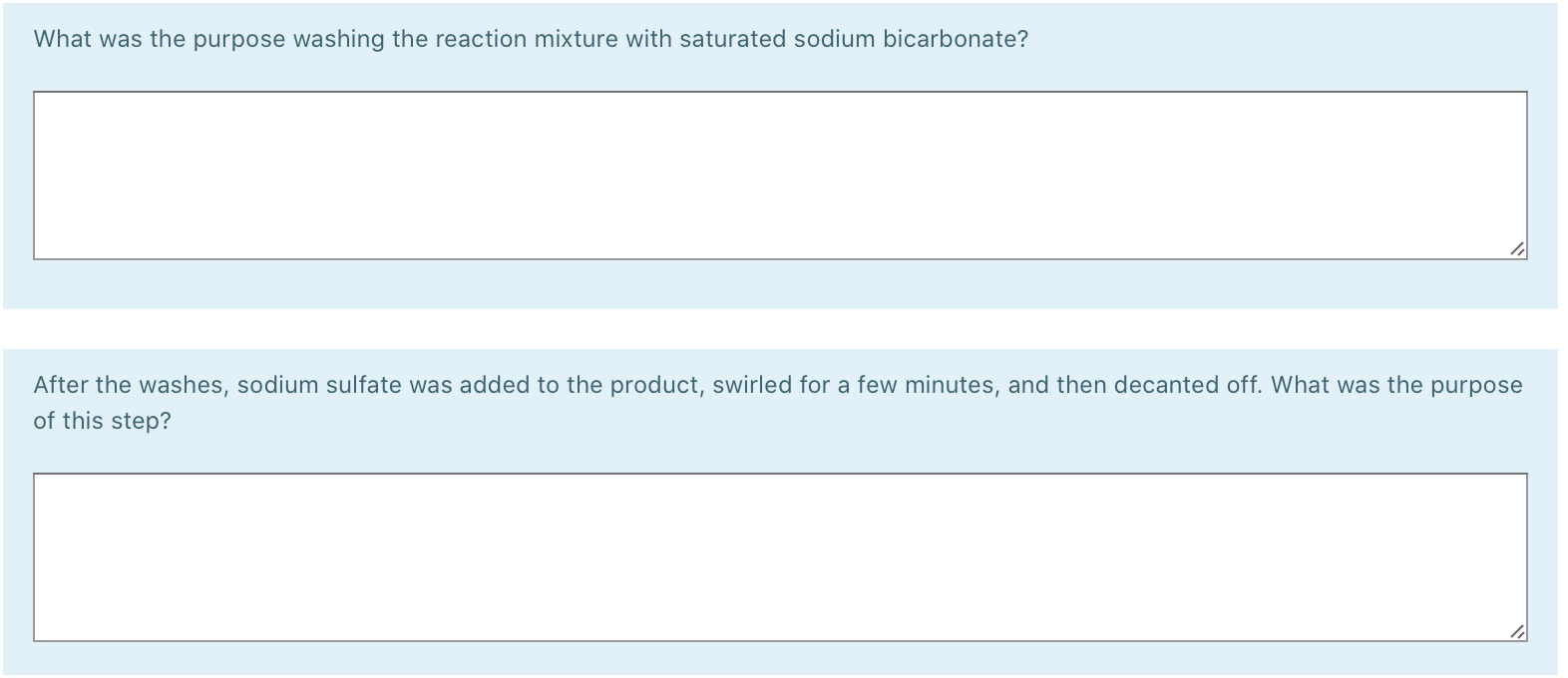 Solved What was the purpose washing the reaction mixture | Chegg.com