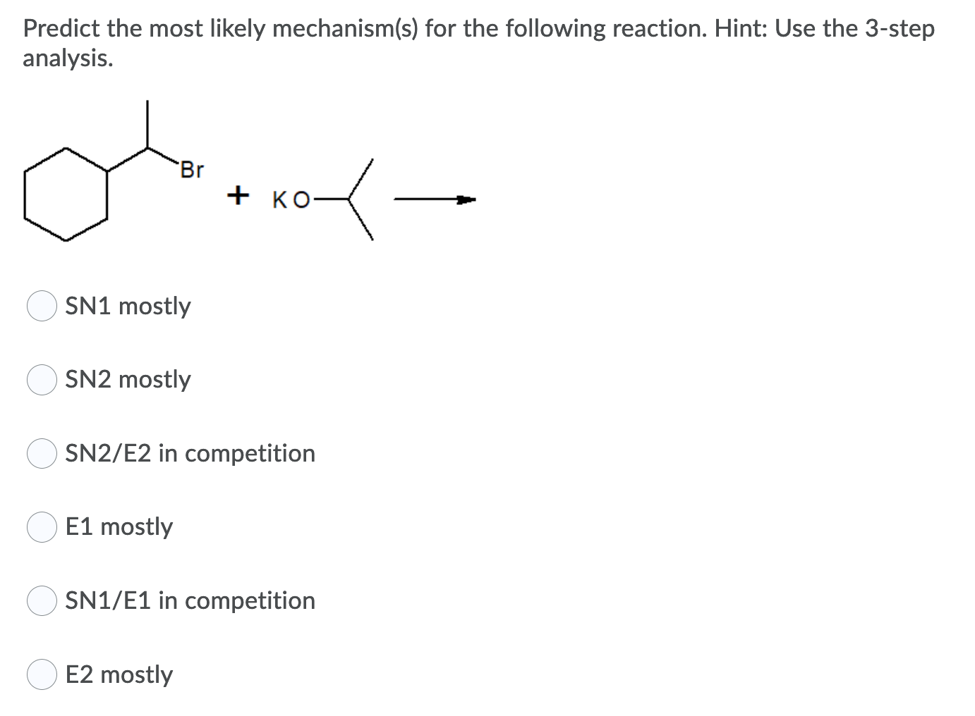 Solved Predict the most likely mechanism(s) for the | Chegg.com