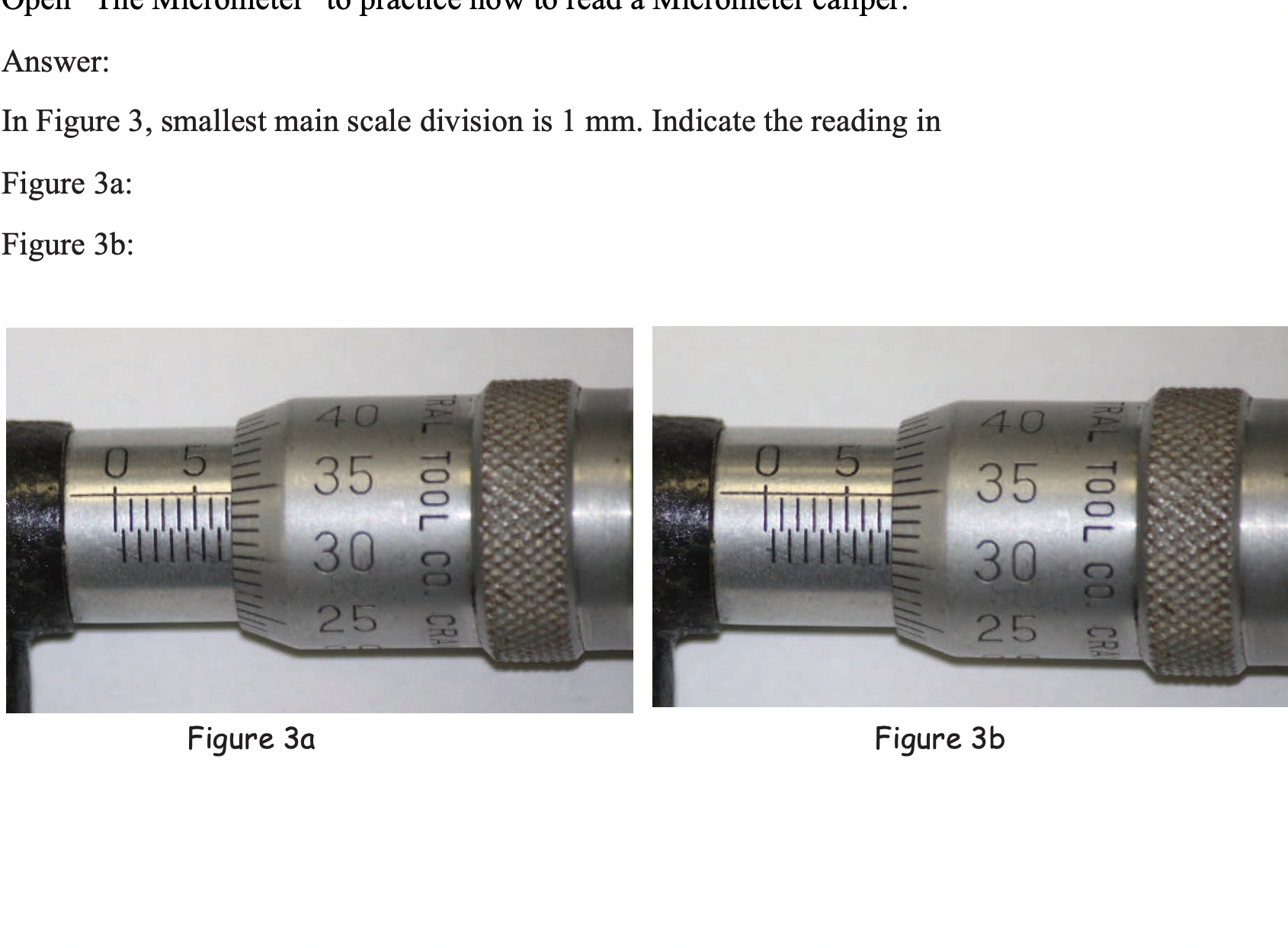 Answer: In Figure 3, smallest main scale division is | Chegg.com