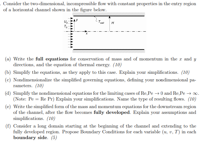 Solved Consider the two-dimensional, incompressible flow | Chegg.com