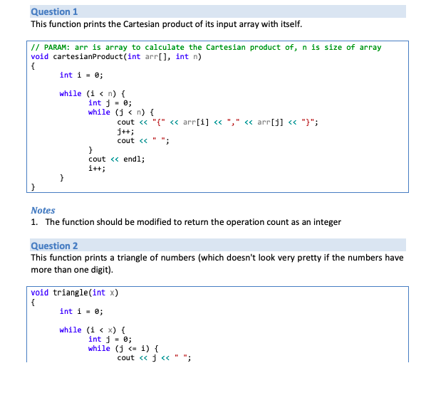 General Requirements For each of the functions | Chegg.com