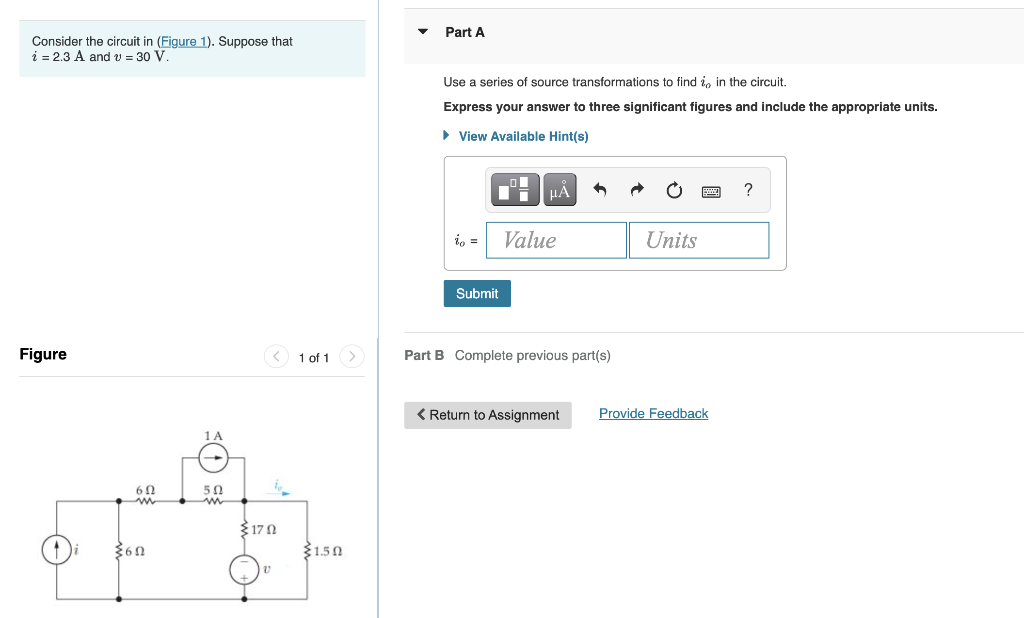 [Solved]: Consider the circuit in (Figure 1). Suppose that