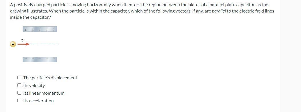 Solved A positively charged particle is moving horizontally | Chegg.com