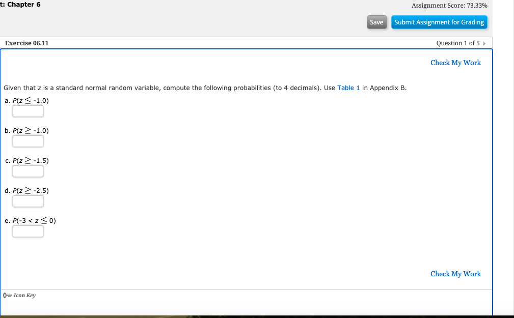 Solved t: Chapter 6 Assignment Score: 73.33% Save Submit | Chegg.com