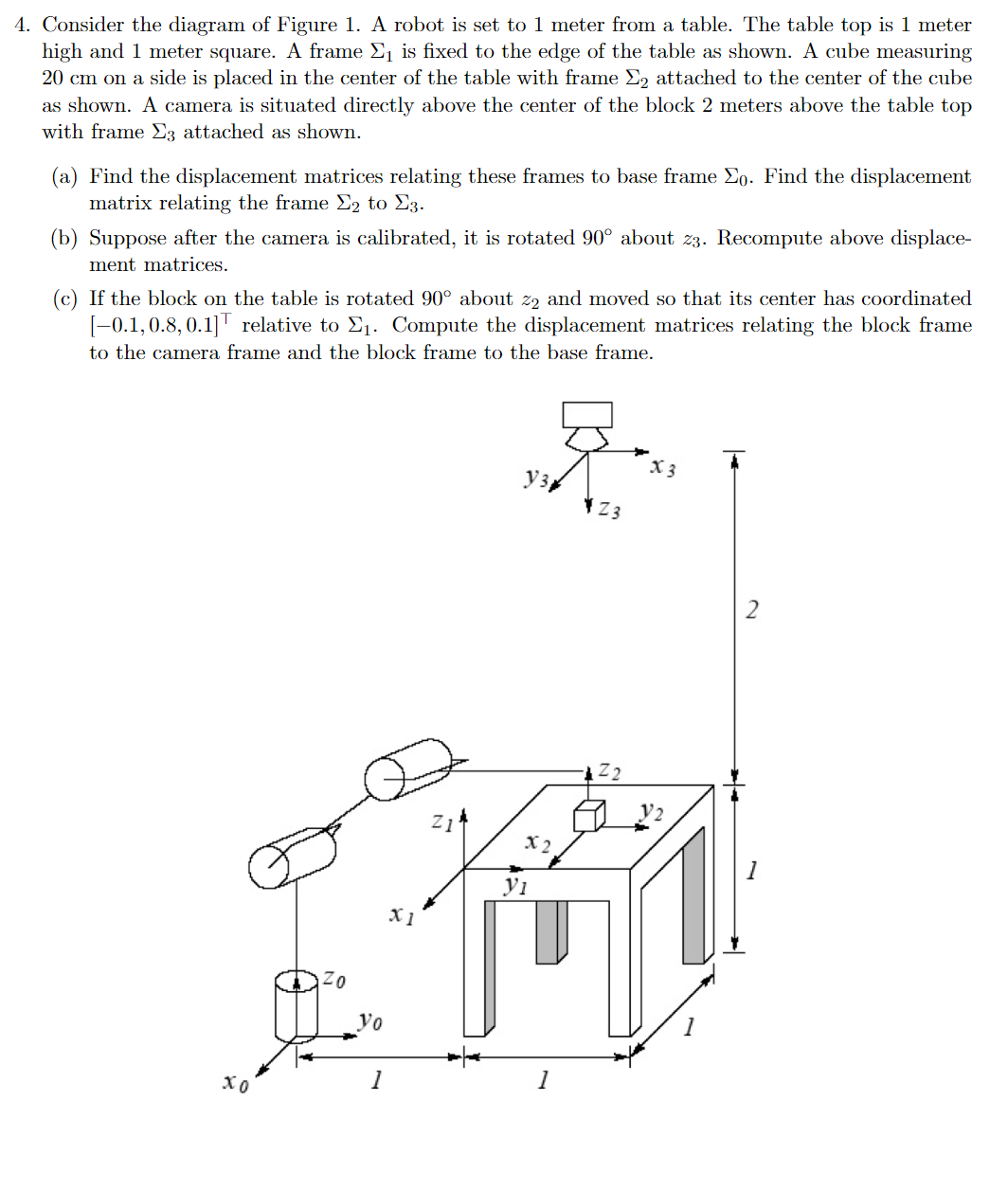 Solved Consider the diagram of Figure 1. ﻿A robot is set to | Chegg.com
