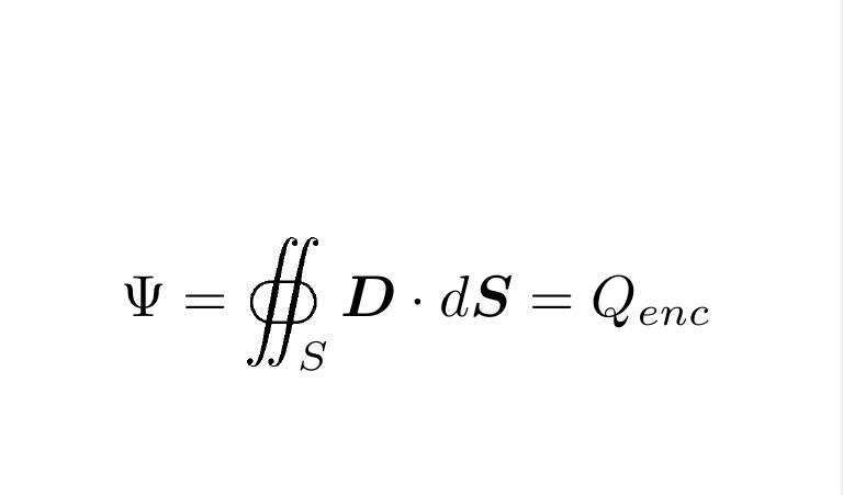 Solved = # D.dS = Qenc IS | Chegg.com