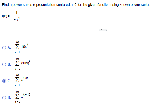 Solved Find a power series representation centered at 0 ﻿for | Chegg.com