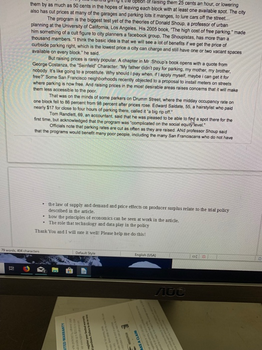 Read and consider the text In The News excerpt in | Chegg.com