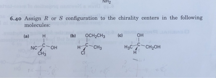 Solved Assign R or S configuration to the chirality centers | Chegg.com