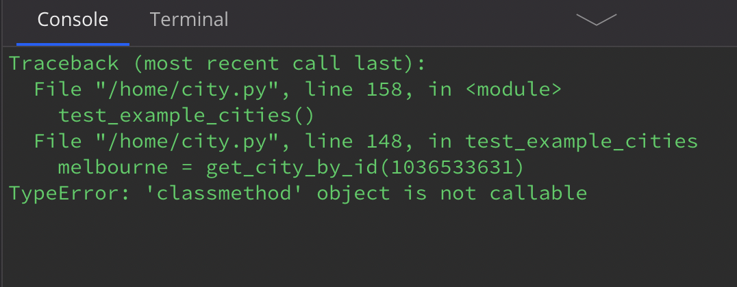 Solved Code a class City by defining all the methods that | Chegg.com