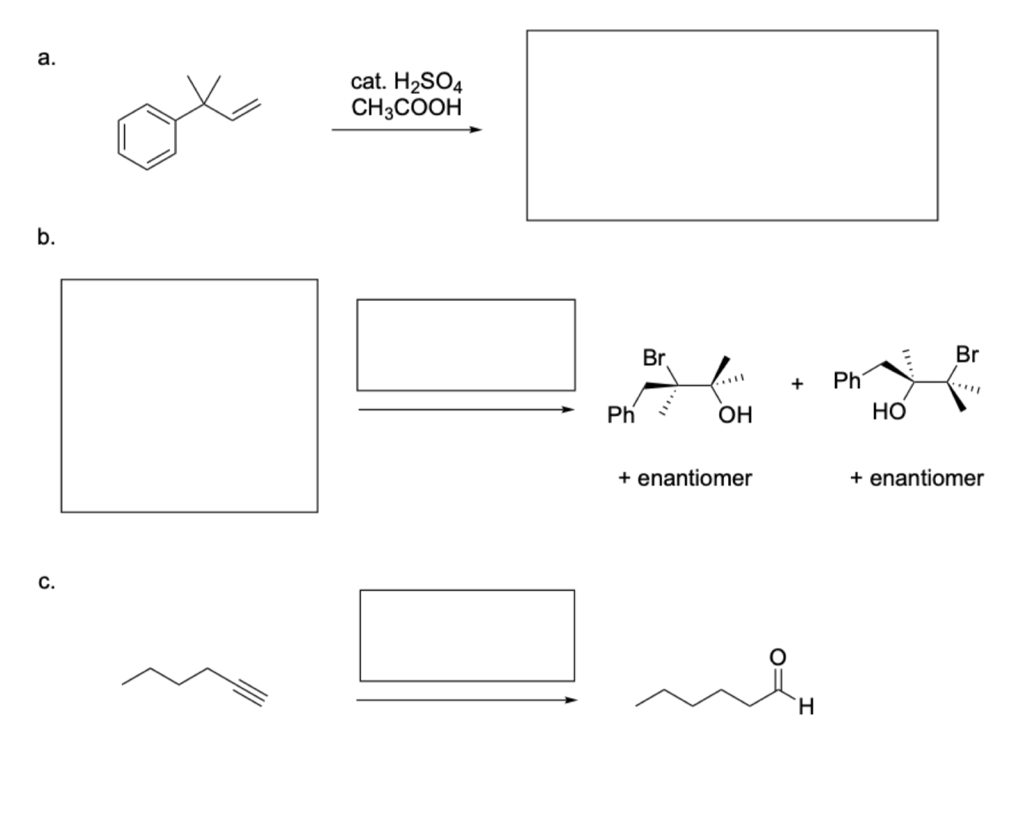 Solved Fill in the missing starting material, reaction | Chegg.com