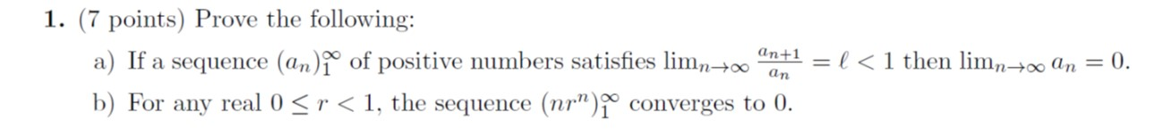 Solved It is a real analysis problem from | Chegg.com