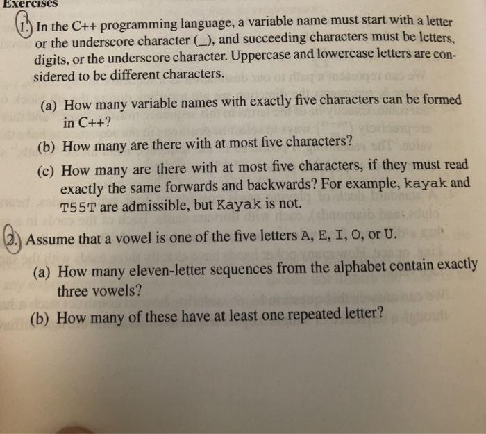 Solved Exercises In The C Programming Language A Variable