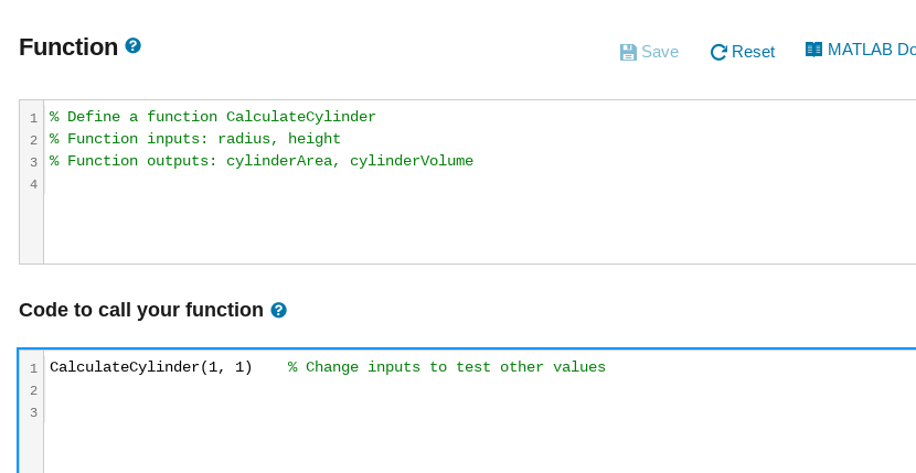 Solved Function definition: Calculate area and volume of a | Chegg.com