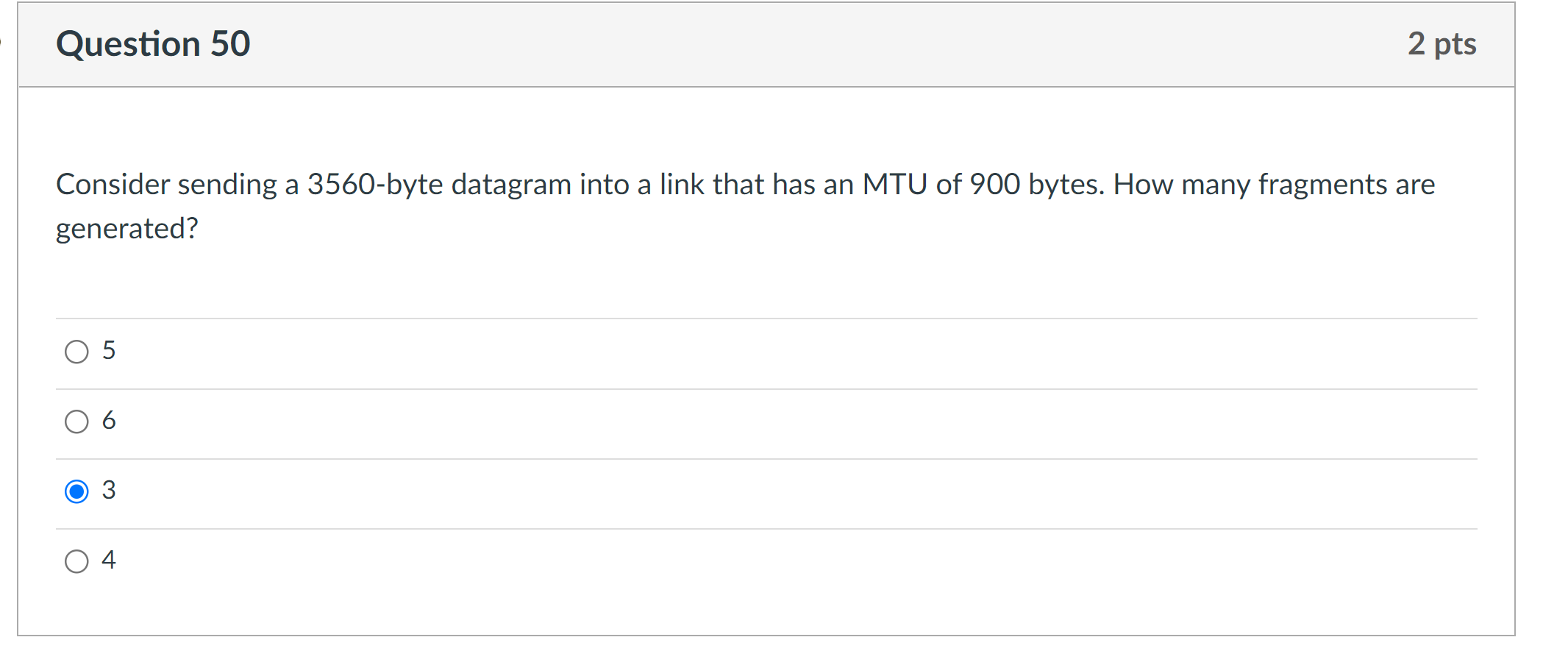 Solved Consider sending a 3560-byte datagram into a link | Chegg.com