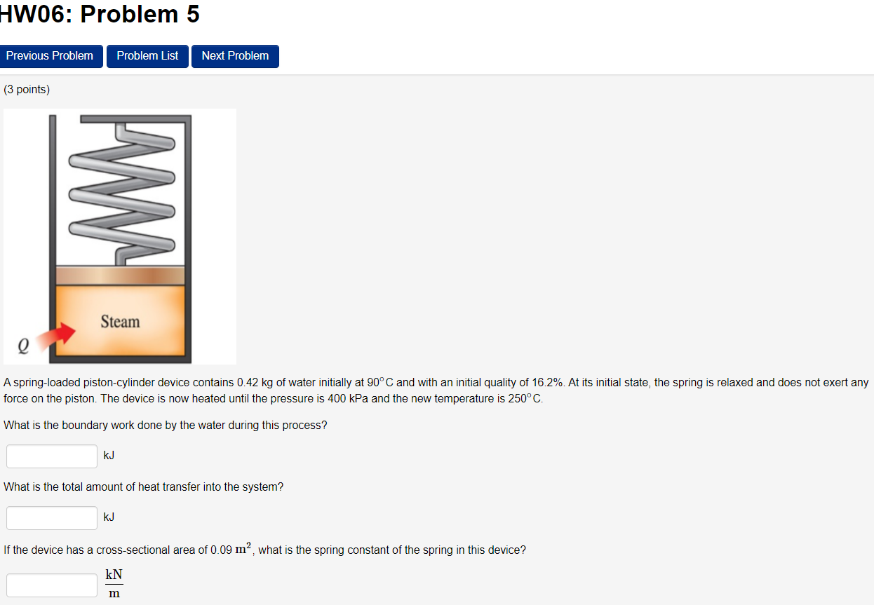 Solved HW06: Problem 5 Previous Problem Problem List Next | Chegg.com
