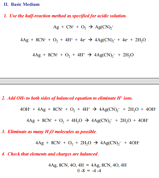Solved Balance an oxidation-reduction equation in a basic | Chegg.com