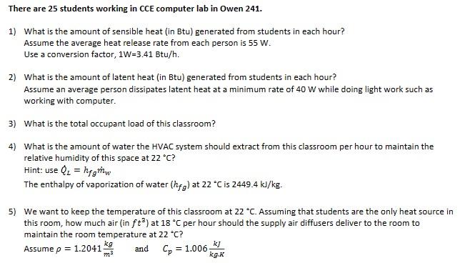 Solved There are 25 students working in CCE computer lab in | Chegg.com