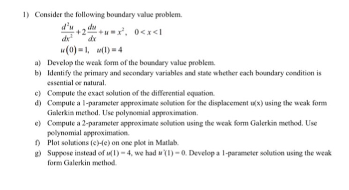 Solved Consider the following boundary value problem. | Chegg.com