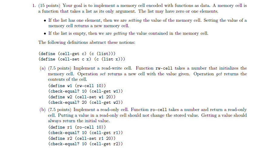Please answer the following question in racket | Chegg.com