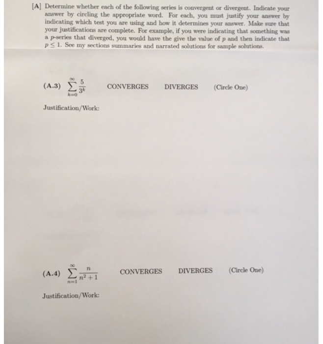 Solved Determine whether each of the following series is | Chegg.com