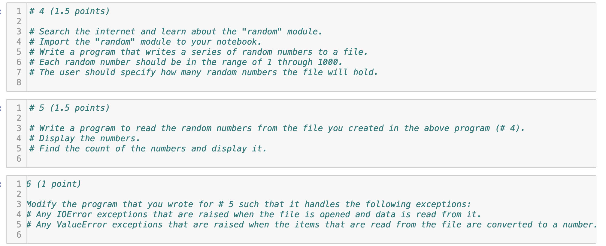 Solved 16 (1 point) Modify the program that you wrote for \# | Chegg.com