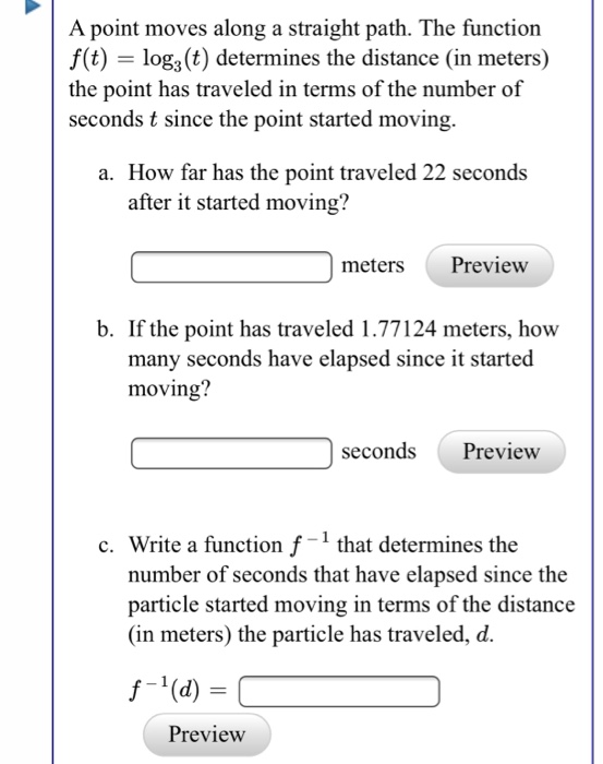 Solved A point moves along a straight path. The function | Chegg.com