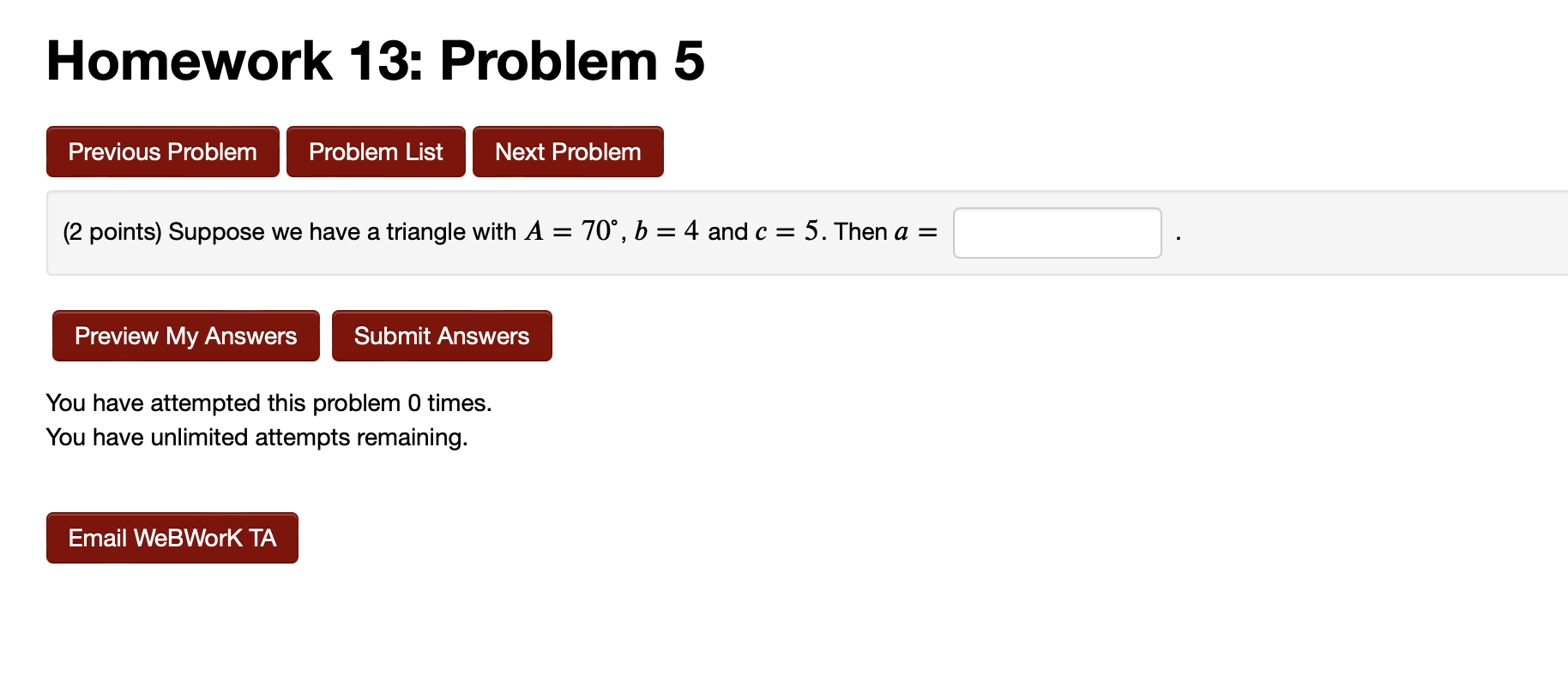 Solved Homework 13: Problem 5 Previous Problem Problem List | Chegg.com