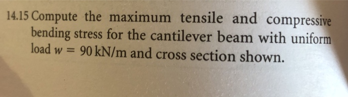 Solved 14.21 Calculate the allowable uniform load w tor the | Chegg.com