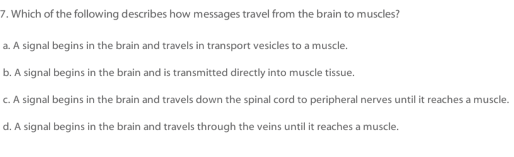 Solved 7. Which of the following describes how messages | Chegg.com
