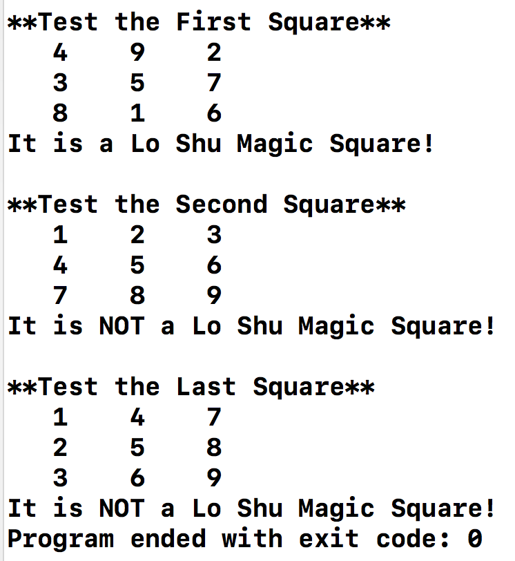 Solved [Lo Shu Magic Square] The Lo Shu Magic Square is a | Chegg.com